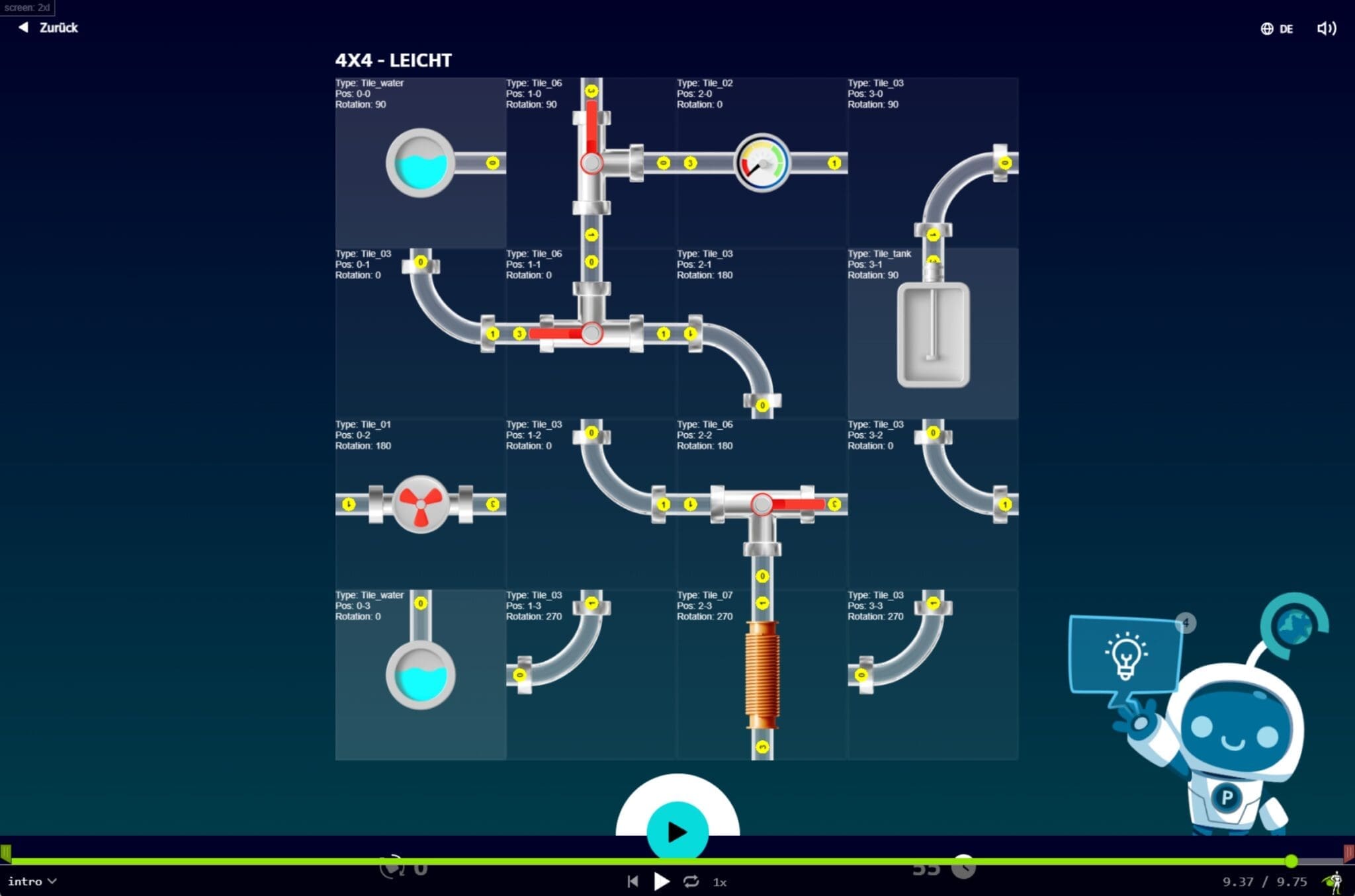 Siemens COMOS Pipe Planner Game: 3D-Assets und 2D Animationen